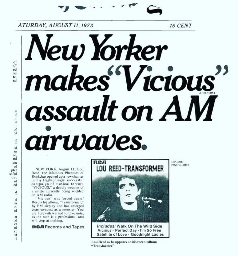 LOU REED - TRANSFORMED! - Madeline Bocaro